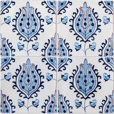 Gardenia Glossy Ceramic Tile | 6x6x5/8 | White Ceramic