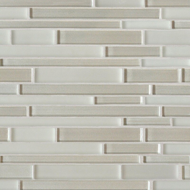 Frost Glossy Interlocking Slides Glass Mosaic | 12x12 | Glass Tile ...
