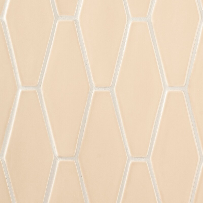 Honey Glossy Longest Hexagon Ceramic Tile | 3×7 | Yellow Tile