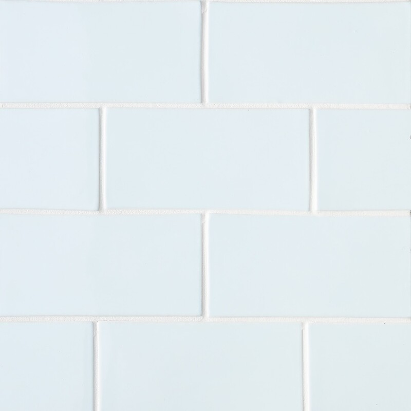 Sky Glossy Ceramic Tile | 3x6 | Durable Blue Ceramic Tile