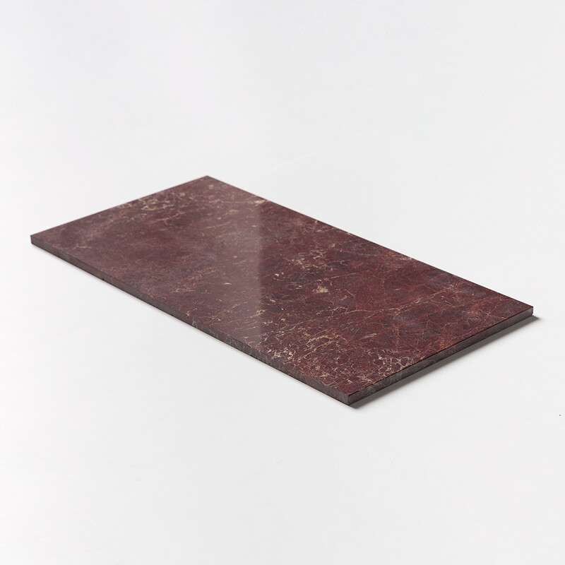 Red Bordeaux Polished Marble Tile | 12x24x1/2 | Red Marble