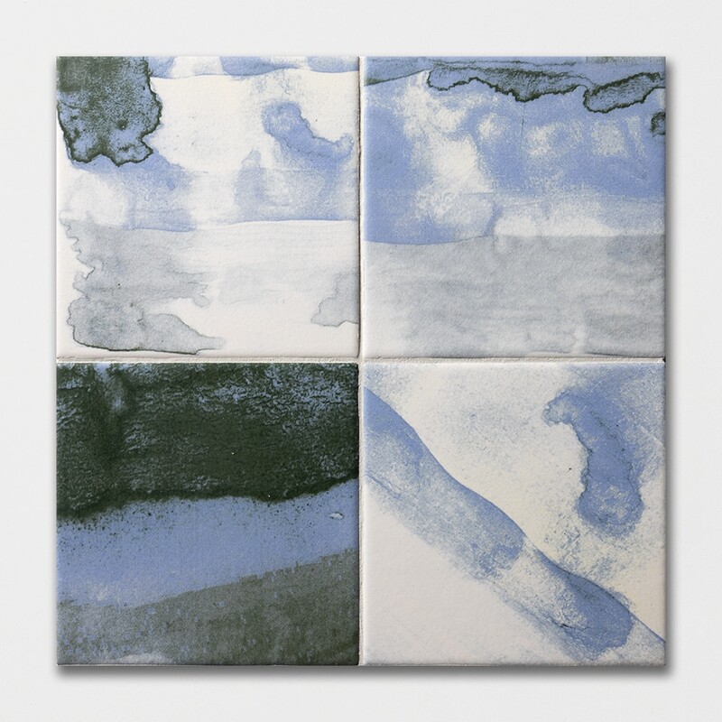 Mist Flower Matte Ceramic Tile | Modern Ceramic Tile Backsplash