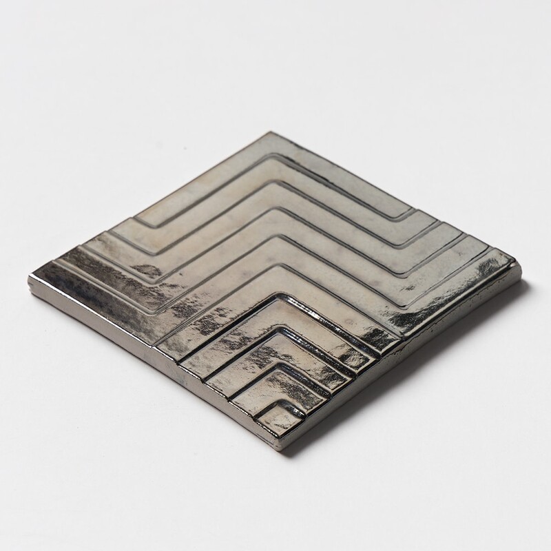 Scarab Metallic Ceramic Tile | 6×6 | Ceramic Backsplash