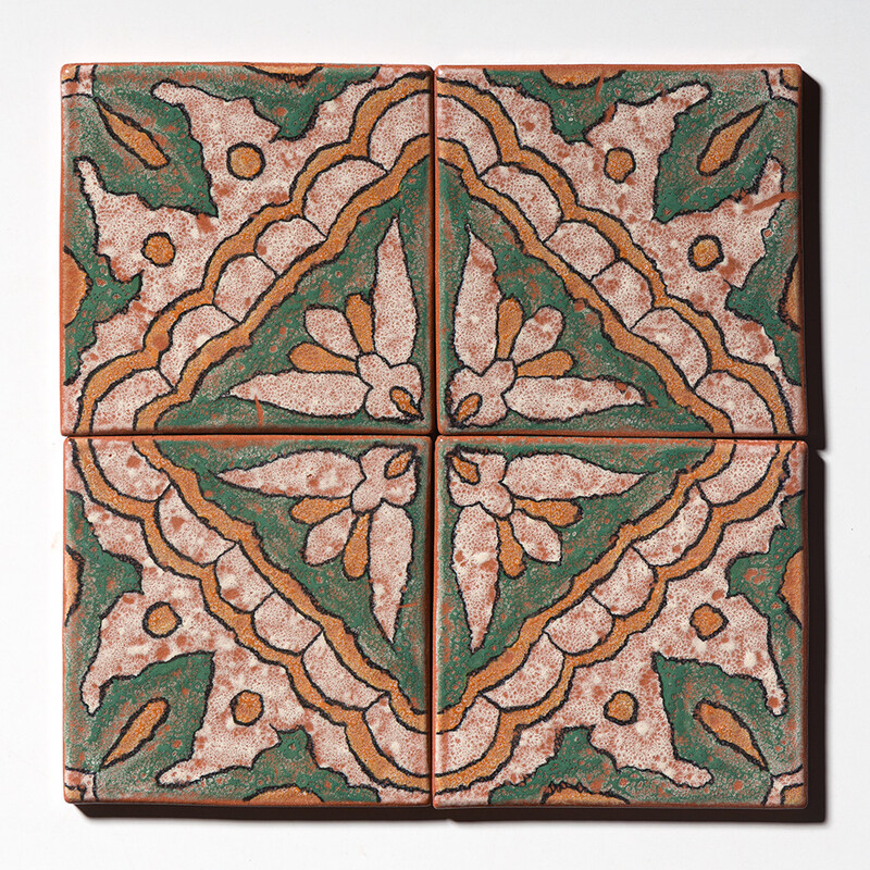 Azulejo de terracota esmaltado brilhante Donatello | 6×6 | Azulejo de ...