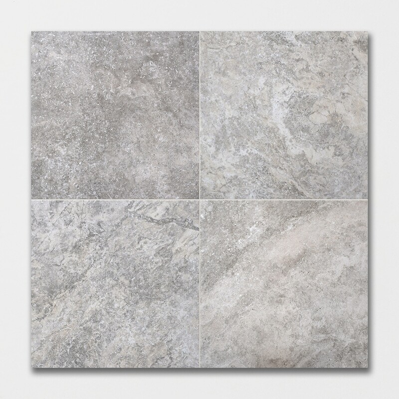Silver Textured Porcelain Pavers 24x24