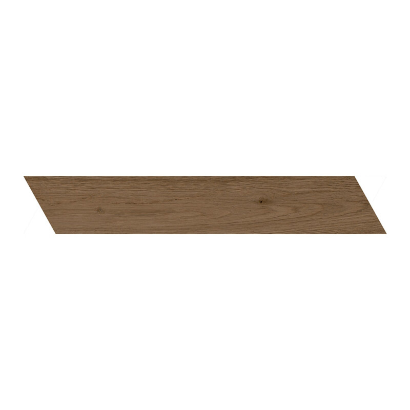 Elisir Royal Castano Matte Chevron Porcelain Tile | 3×18 | Wood Look Tile