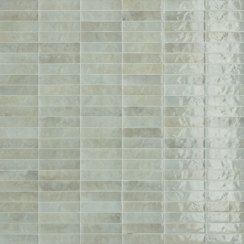 Soda Verde Perla Glossy Glazed Porcelain Tile | 2x9 | Glazed Porcelain Tile