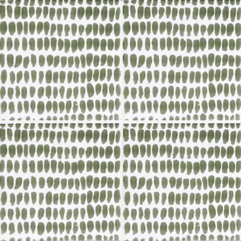Pure White, Forest Matte Albert Ceramic Tile | 6x6 | White Ceramic Tile
