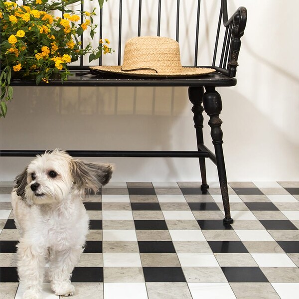 Chester Plaid Marble Tile Collection | Country Floors
