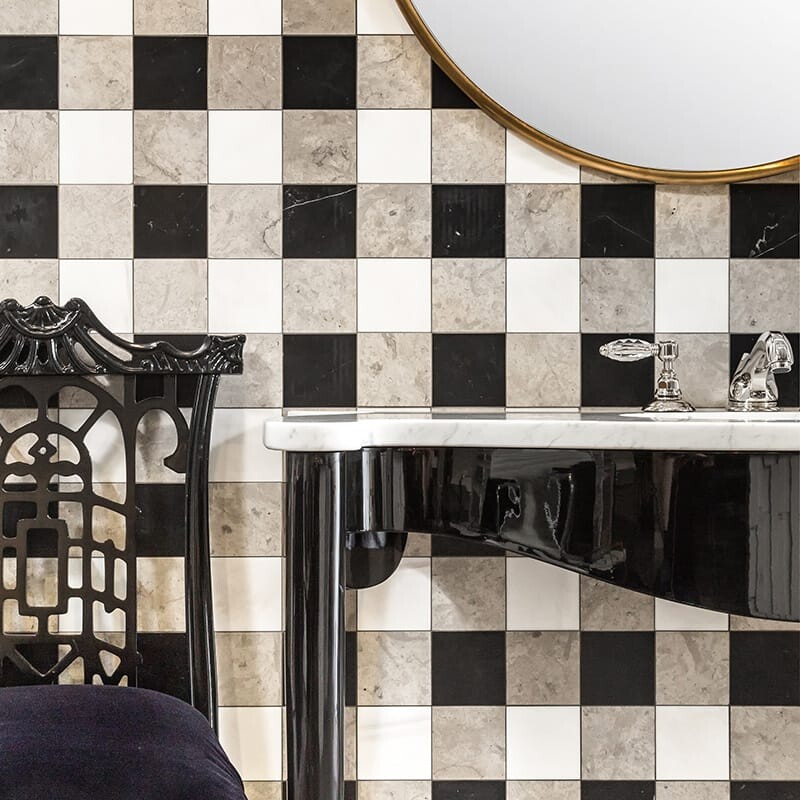 Chester Plaid Marble Tile Collection | Country Floors