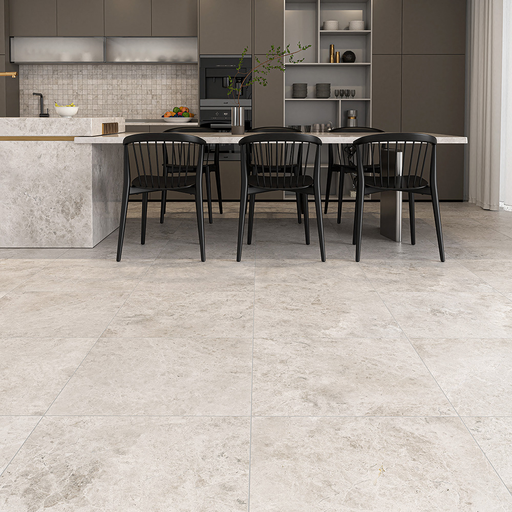 Silver Shadow Polished Marble Tile | 24x24x5/8 | Gray Marble