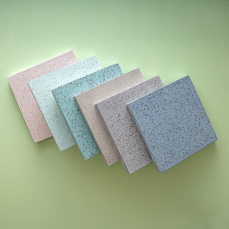 Azure Matte Terrazzo Tiles 8x8