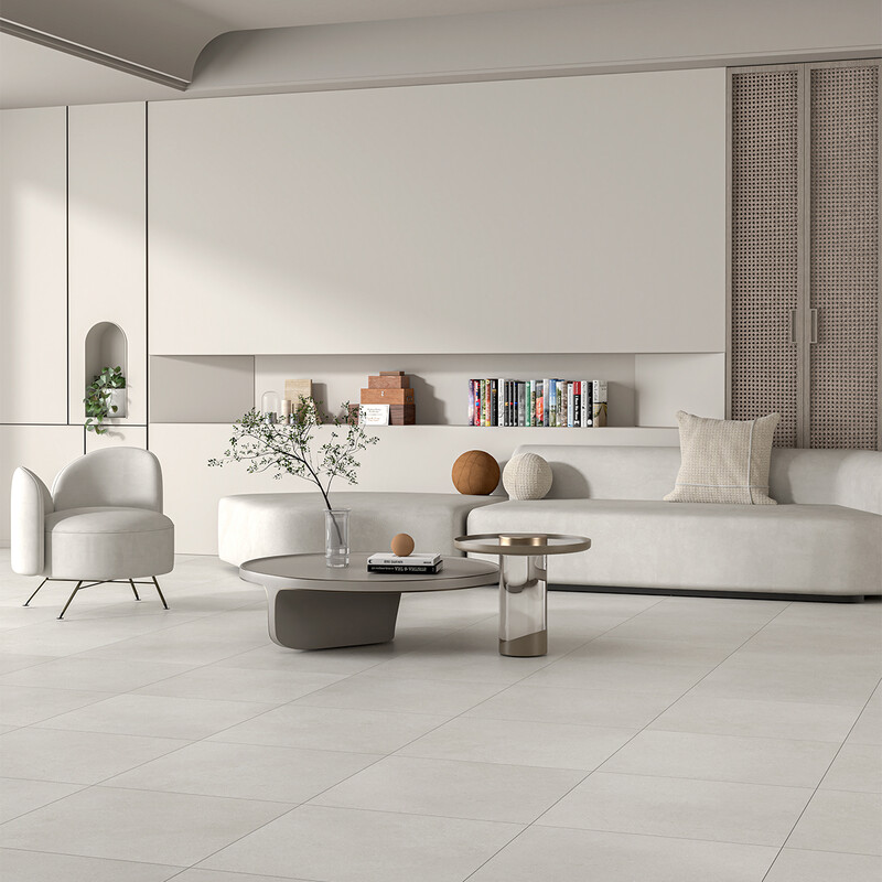 Infinity White Porcelain Tiles 24x24