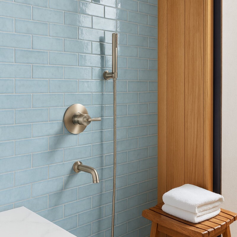 Brooklyn Glossy Ceramic Tile | 2 1/4x7 7/8x3/8 | Blue Ceramic