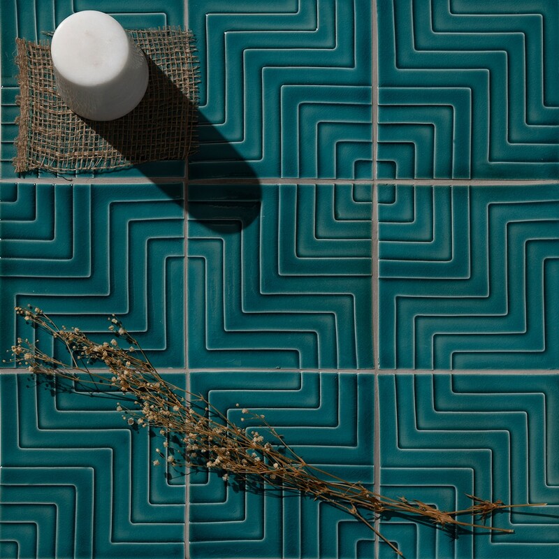 Nile Glossy Ceramic Tile | 6×6 | Ceramic Backsplash