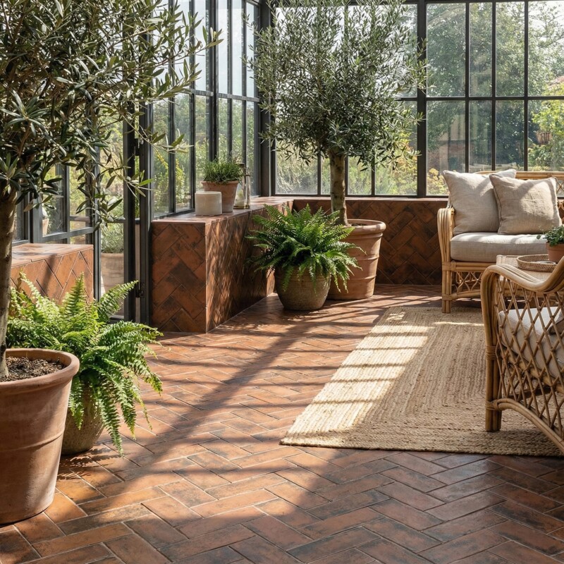 Sunset Matte Glazed Terracotta Tile | 4×8 | Terracotta Backsplash