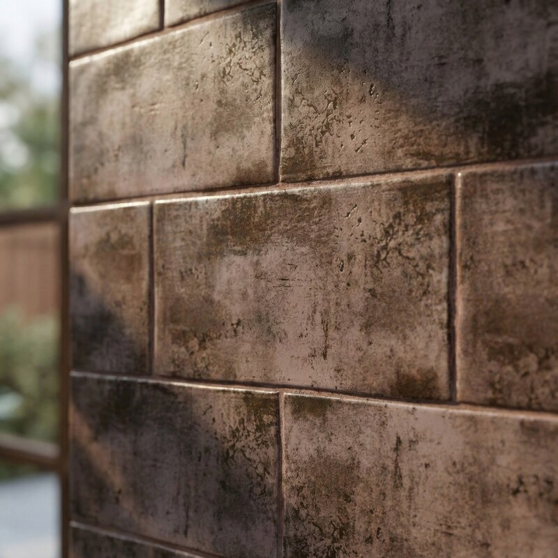 Bourbon Semi Matte Glazed Terracotta Tile | 4×8 | Terracotta Backsplash