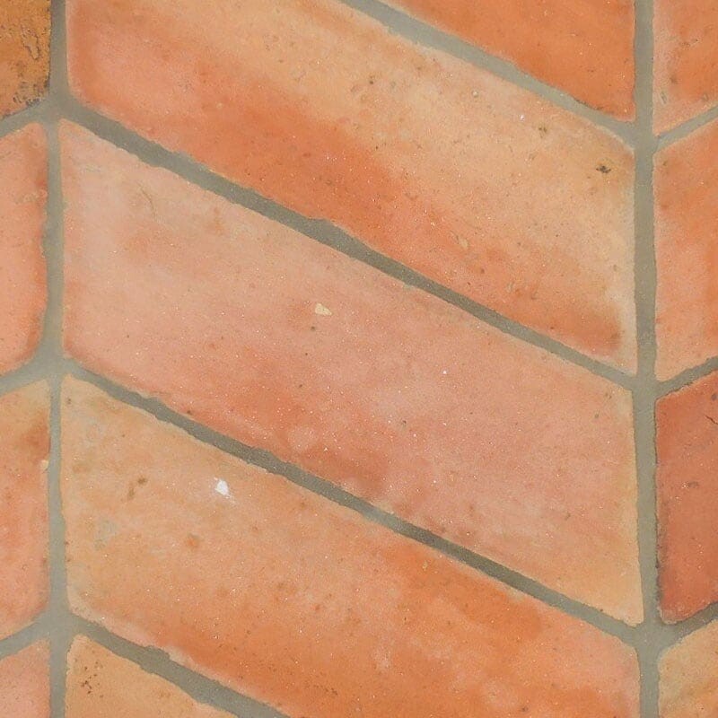 Cotto Med Matte Chevron Terracotta Tiles 4x12