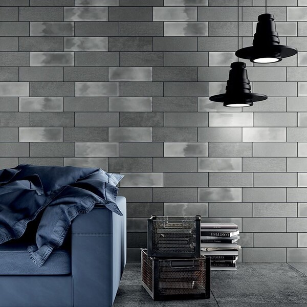 Army Grey Glazed Ceramic Wall Decos 4×12 | Country Floors of America LLC.