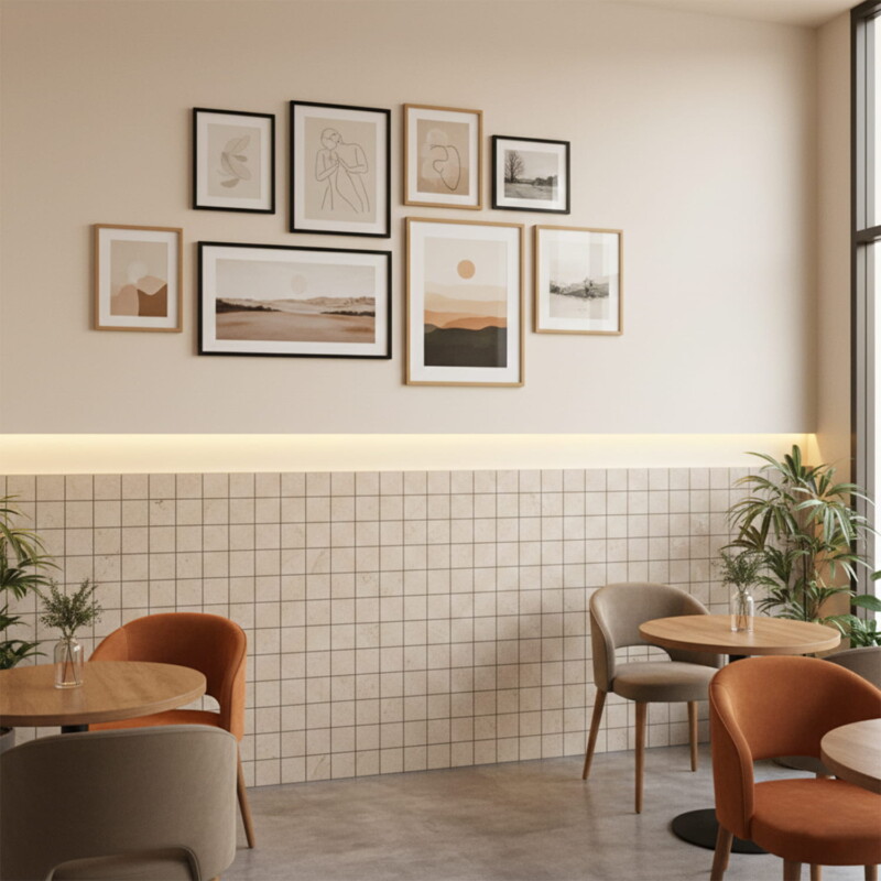 White Matte 2x2 Porcelain Mosaics 12x12