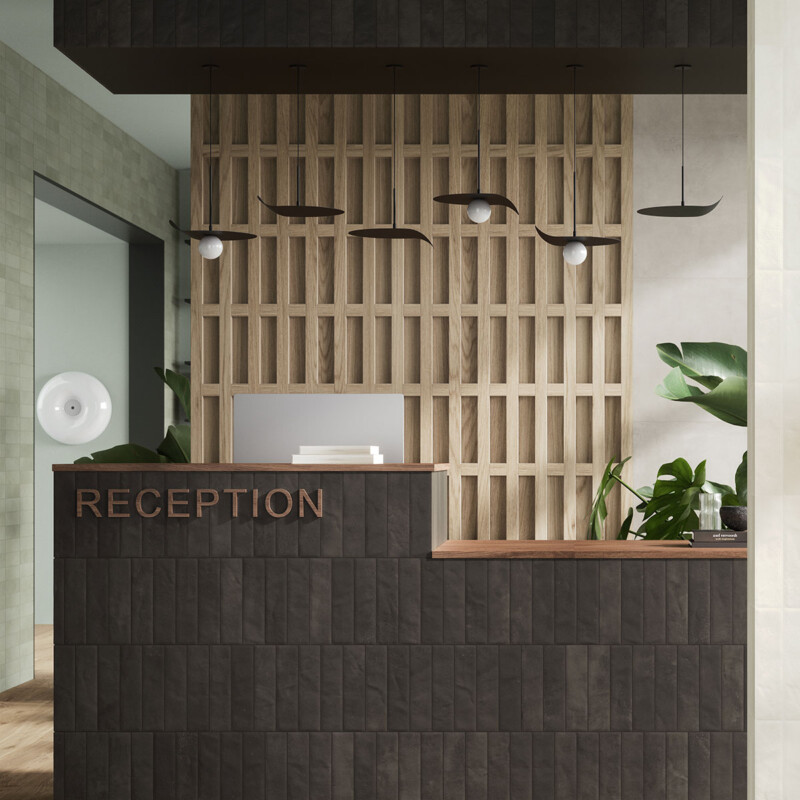Cera Nero Matte Glazed Porcelain Tile | 2x9 | Glazed Porcelain Tile