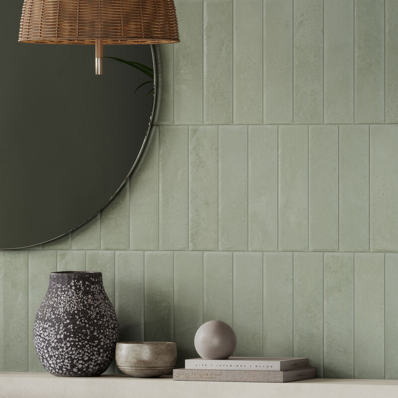 Cera Verde Matte Glazed Porcelain Tile | 2x9 | Glazed Porcelain Tile