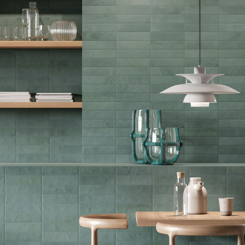 Cera Verde Forest Matte Glazed Porcelain Tile | 2x9 | Glazed Porcelain Tile