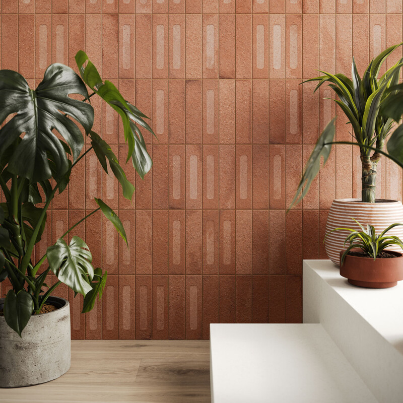 Fornace Rosso Mattone Matte Brick Glazed Porcelain Tile | 2x9 | Glazed ...