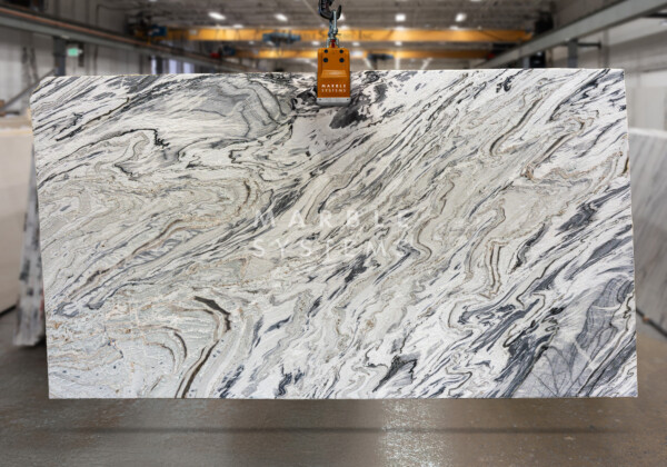 Silver Stream Moonface Quartzite Slab Random
