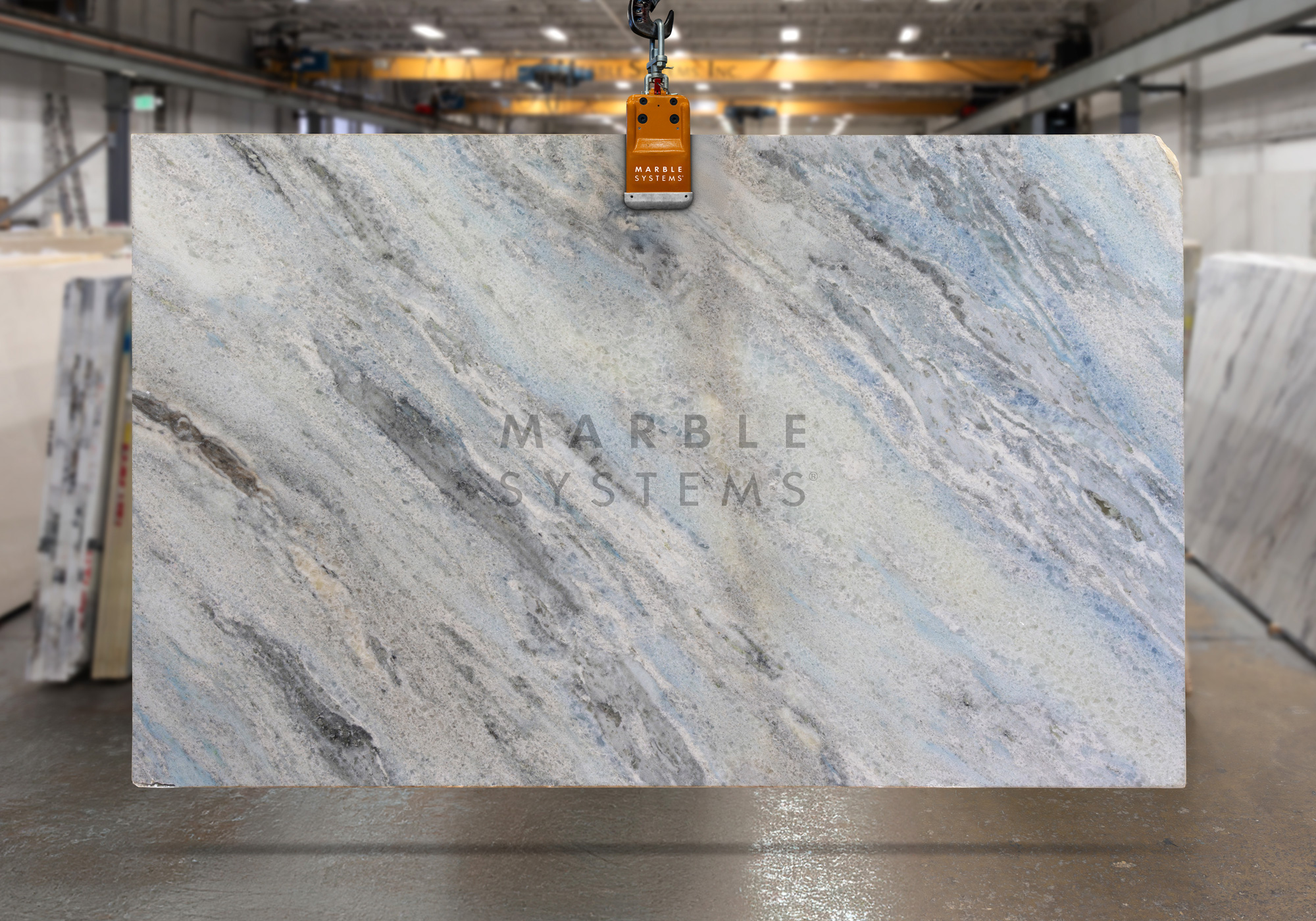 Pegasus Blue Polished Marble Slab Random | Country Floors of America LLC.